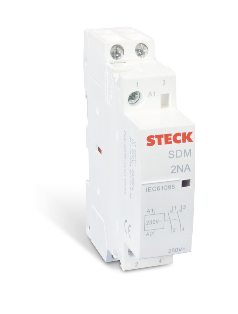 CONTACTOR MODULAR 2P25A en AC1 230VCA 1N | Electro Tucumán