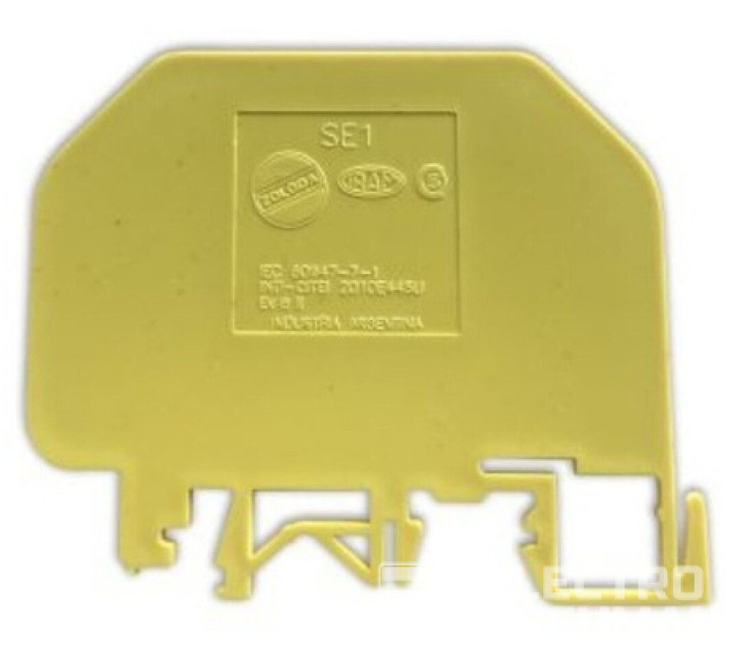 SEPARADOR 64x52mm ESPESOR 1mm AMARILLO | Electro Tucumán