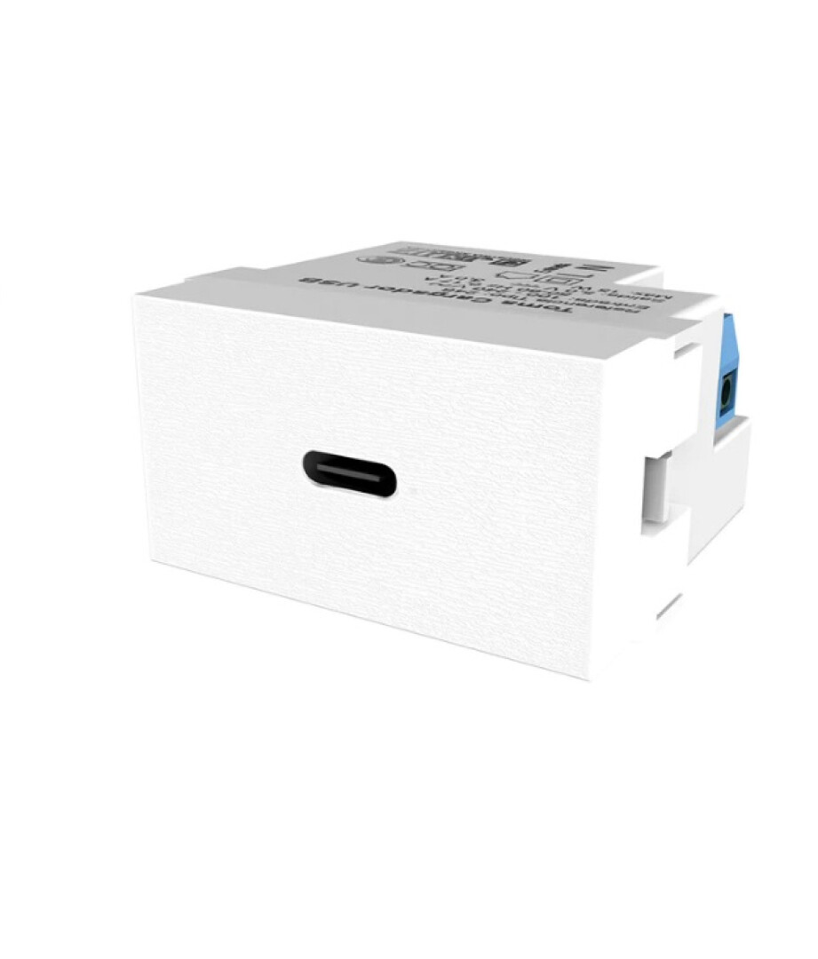 MODULO USB-C 3A BLANCO | Electro Tucumán